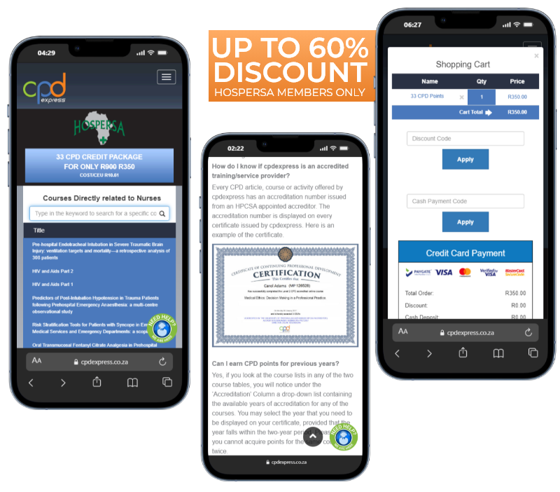 Exclusive CPD Savings for HOSPERSA Members